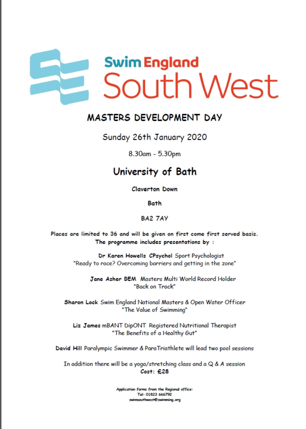 Masters Development Day | Swim England South West