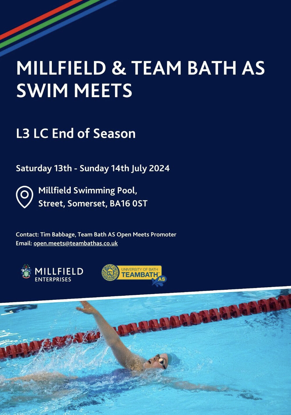 Millfield and Team Bath AS End of Season L3 LC | Calendar | Swim ...