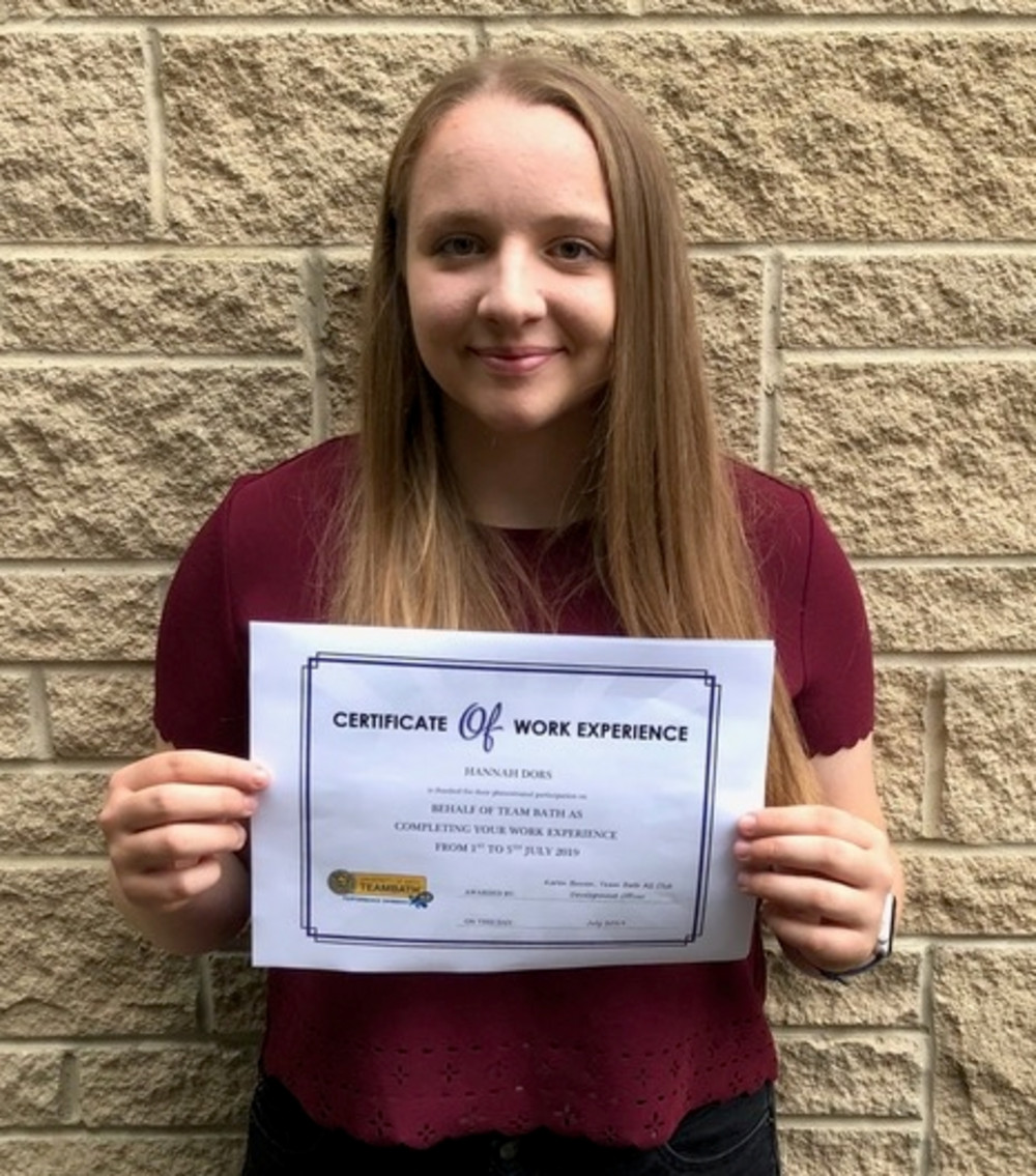 Team Bath AS Work Experience | Swim England South West